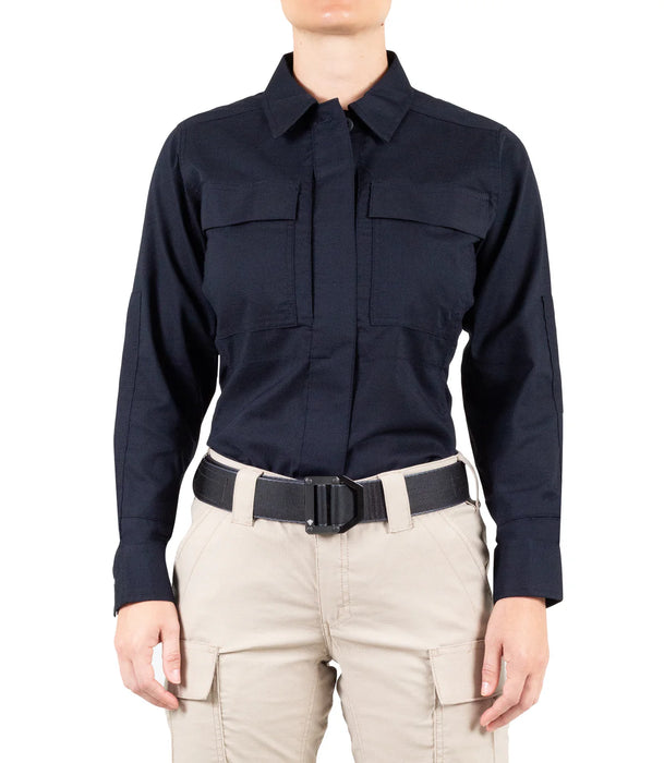 First Tactical-Women's V2 BDU Long Sleeve Shirt Midnight Navy — Black ...