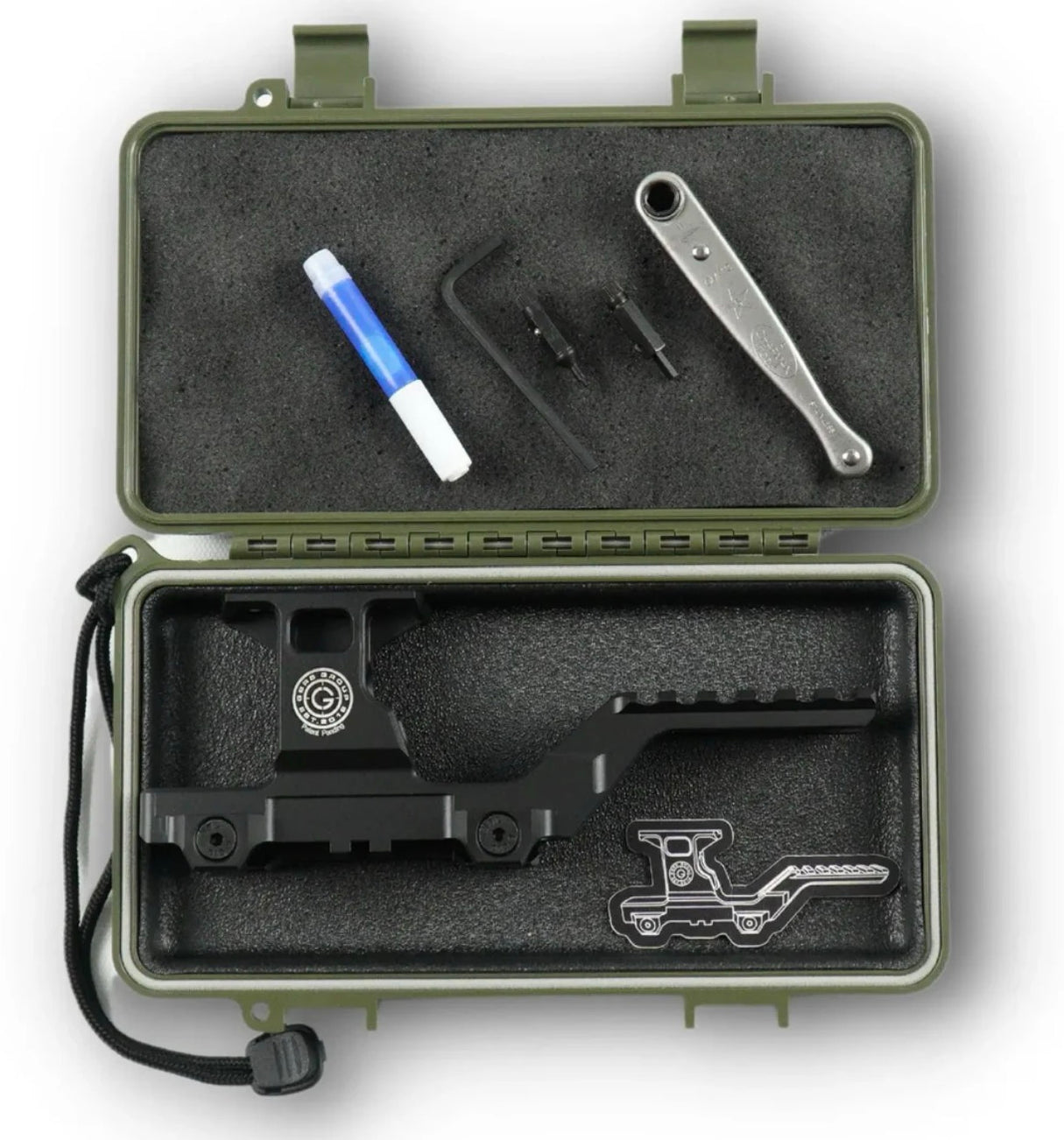 GBRS GROUP HYDRA MOUNT KIT. AIMPOINT mounting pattern. BLACK. — Black ...