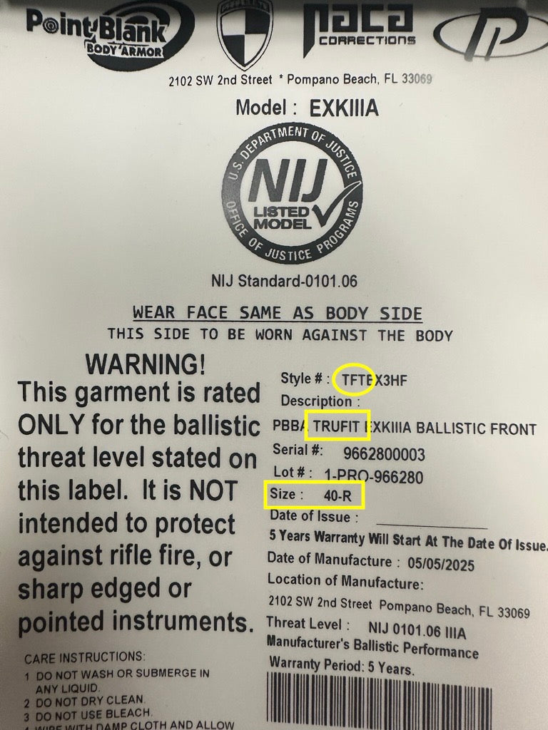 TRUFIT (Female) Midnight Navy Laser CHP Outer Carrier Bundle (For TRUF ...