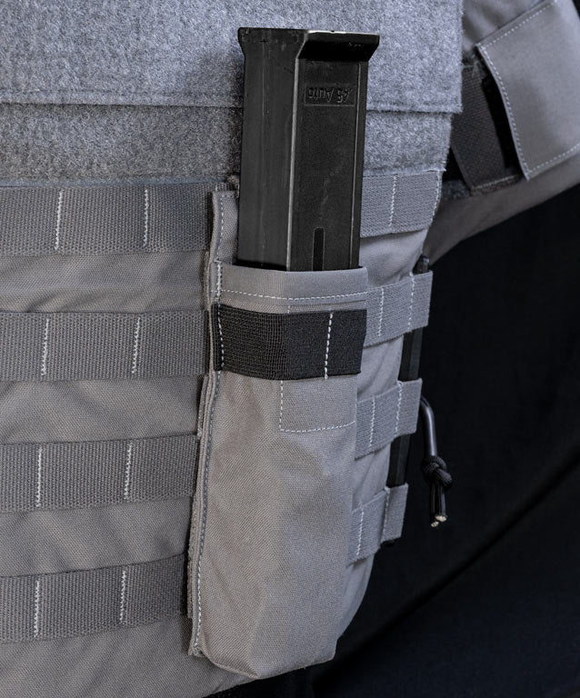 M.R.S. Single Sub Gun .45 Caliber Mag Pouch (No Flap) — Black Box Safety
