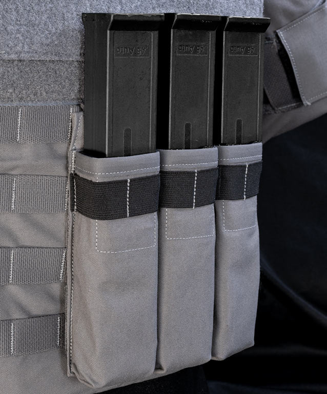 M.R.S. Triple Sub Gun .45 Caliber Mag Pouch (No Flap) — Black Box Safety