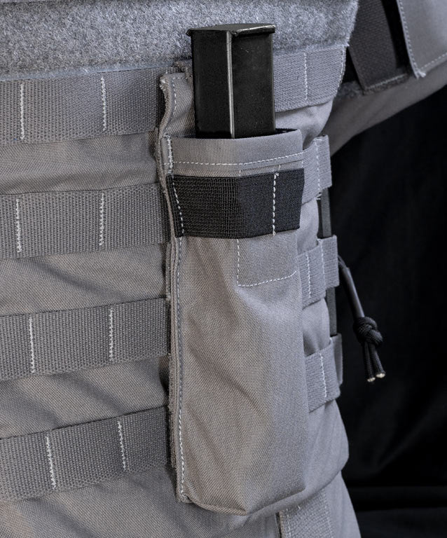 M.R.S. Single Sub Gun 9mm Mag Pouch (No Flap) — Black Box Safety