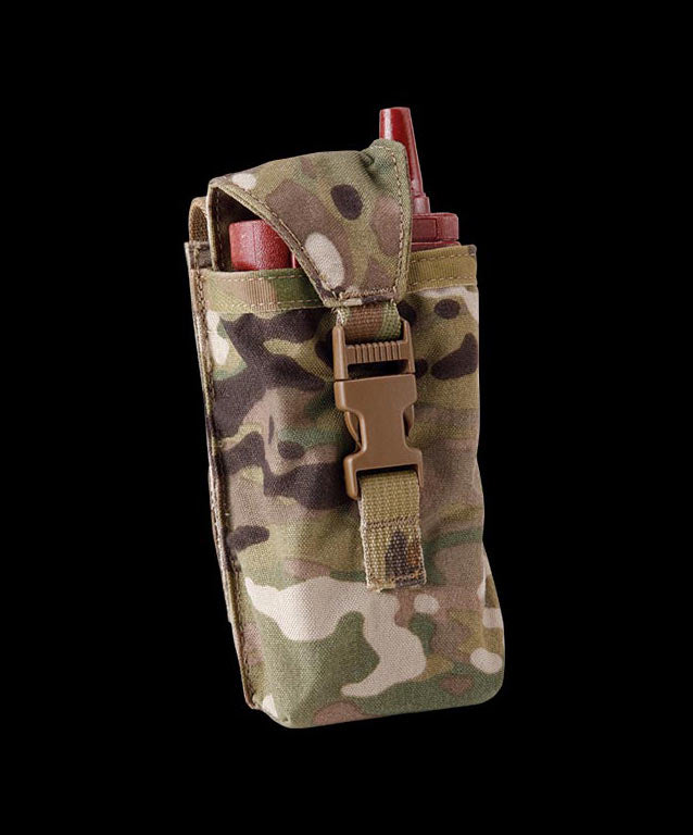 Hook/Loop Buckle Single Radio Pouch Tuck Strap — Black Box Safety