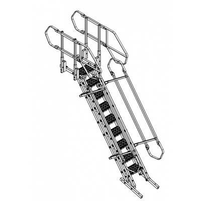Tuff Built Para Stair Assembly Narrow, 8 Steps SKU# 15103 — Black Box ...