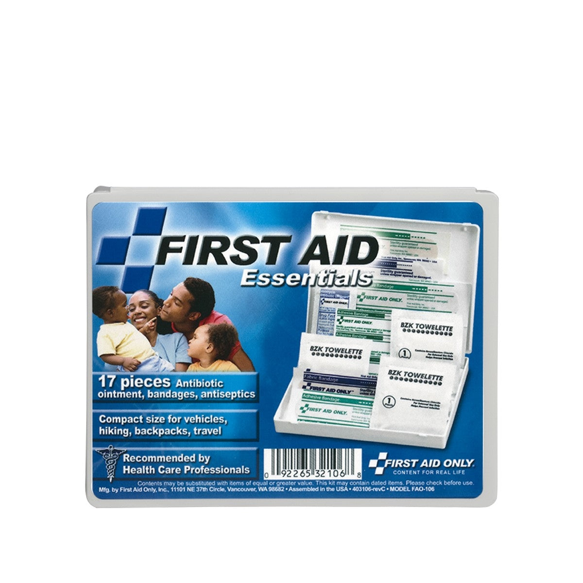 Travel First Aid Kit (17 piece) FAO-106 | Black Box Safety